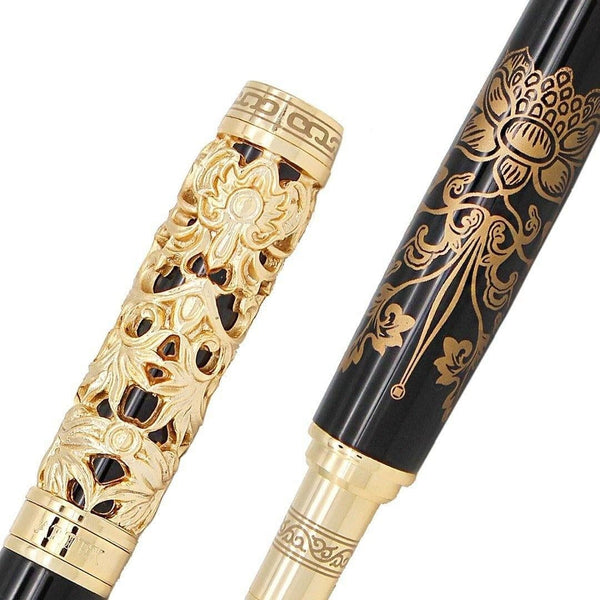 ARTEX x National Palace Museum Gold Indian Lotus Rollerball Pen Gift ...