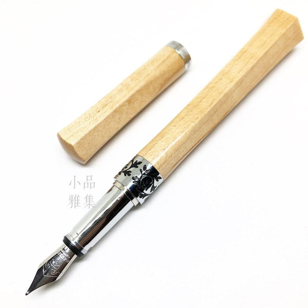 HAUSER classical wood Fountain Pen（ White maple） - TY Lee Pen Shop - TY ...